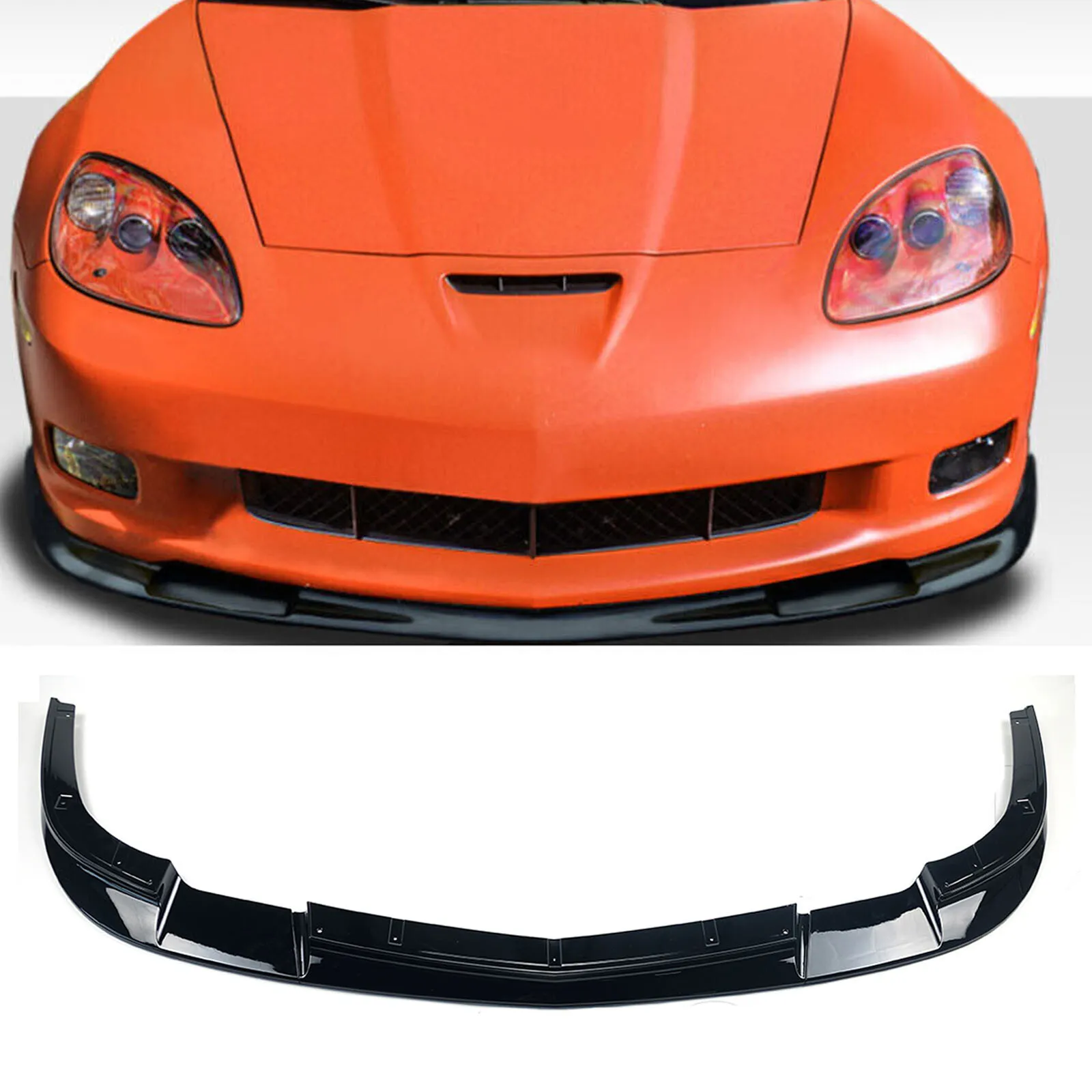 Front Bumper Lip Fit for 2006-2013 Chevy Corvette C6 Z06 Front Spoiler ...