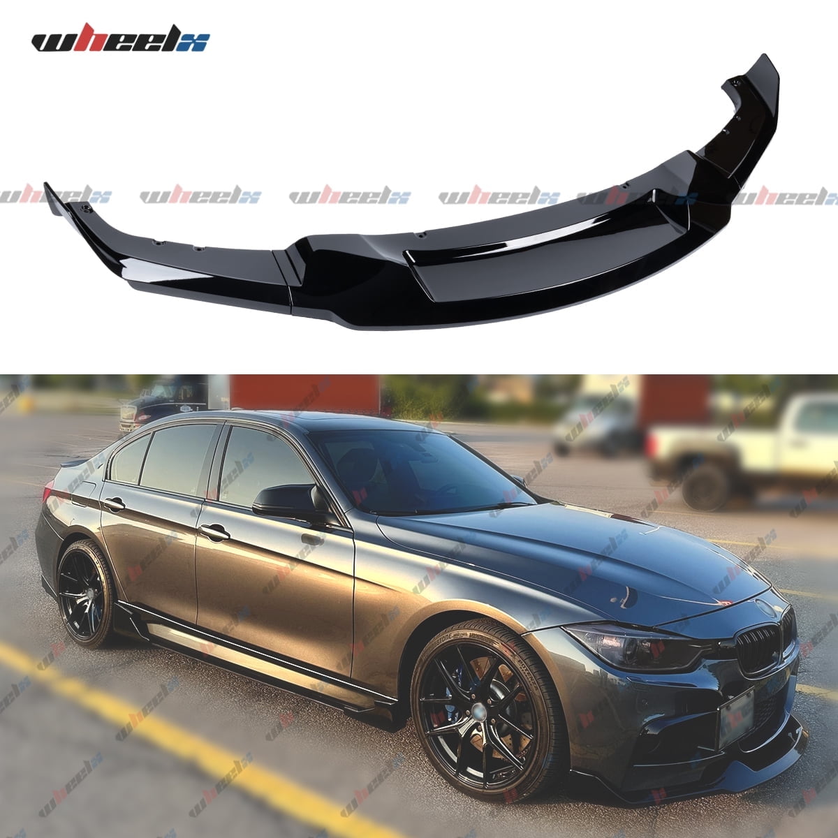 Front Bumper Lip Splitter Compatible with 2012-2018 F30 F31 Base 3 ...