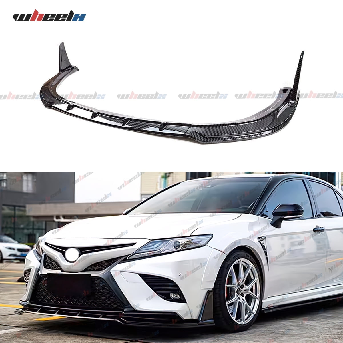 Front Bumper Lip Splitter Compatible with 2018-2020 Toyota Camry SE XSE ...