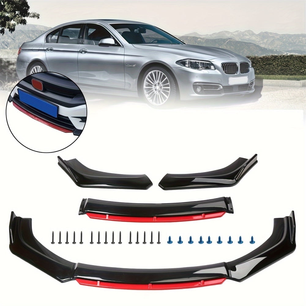 Front Bumper Lip Splitter - Universal Car Aerodynamic Body Kit with Spo ...