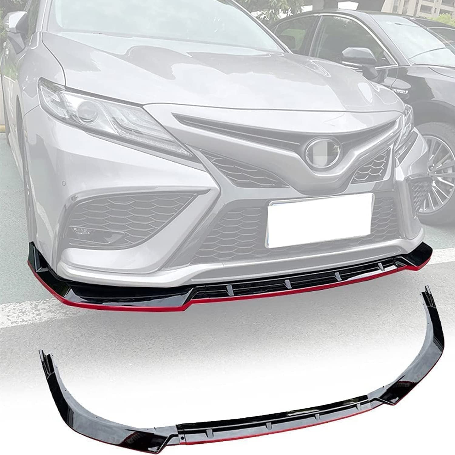 Front Bumper Lip Spoiler 3PCS Compatible with 2021 2022 Toyota Camry SE ...