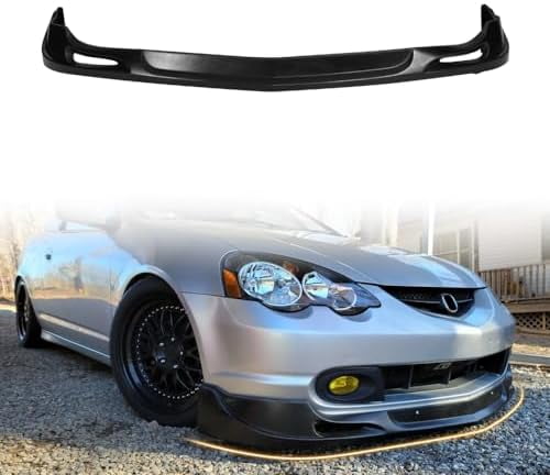 Front Bumper Lip Spoiler, Compatible with 2002-2004 RSX DC5, PU Black ...