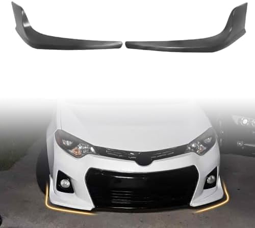 Front Bumper Lip Spoiler, Compatible with 2014-2016 Toyota Corolla S ...