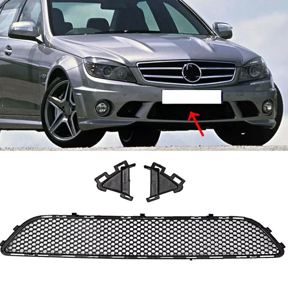 Front Bumper Lower Grille For Benz W204 C-Class C300 C350 2007 2008 ...
