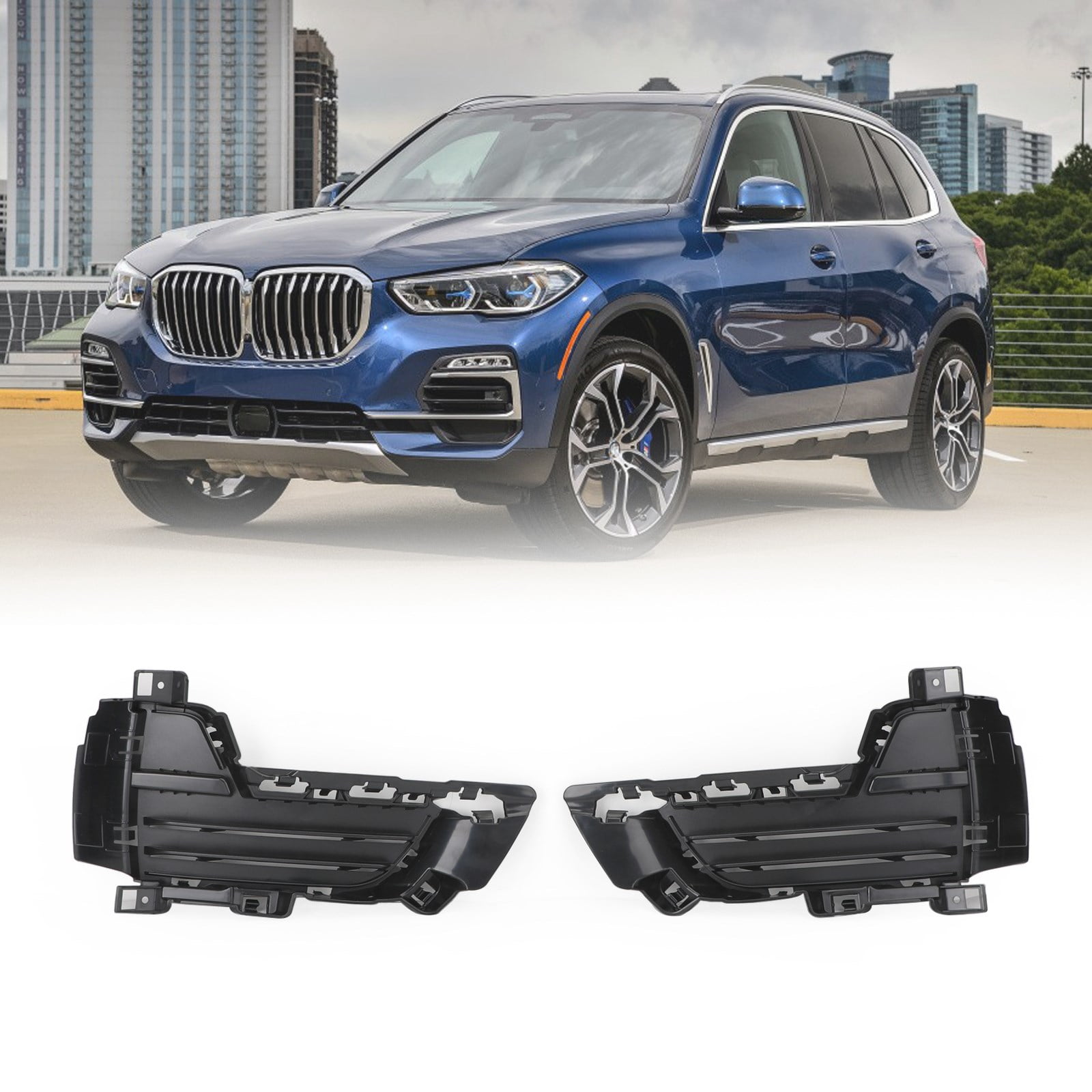 Front Bumper Lower Left & Right Mesh Grille Grill Fit BMW X5 F15 2014 ...