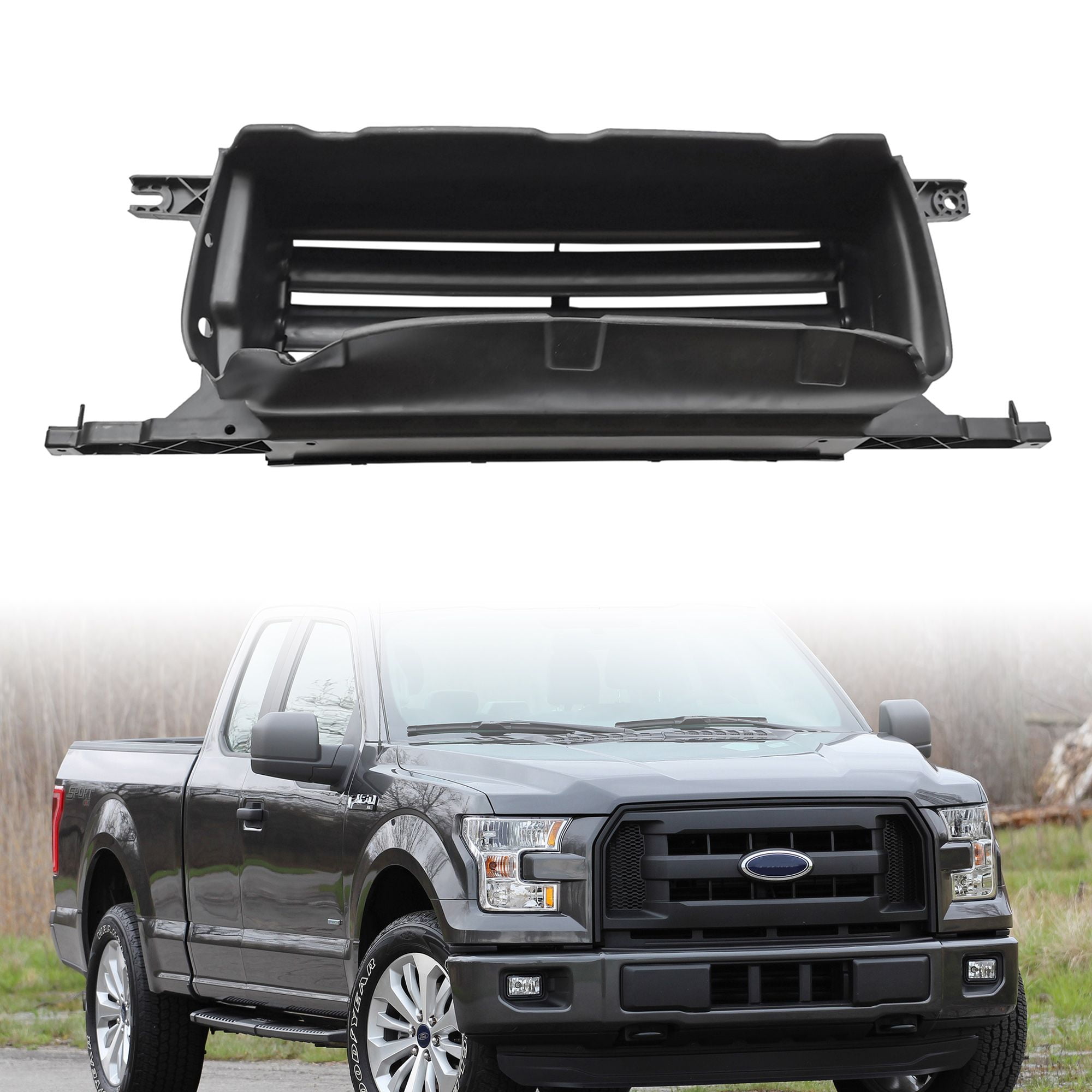 Front Bumper Lower Radiator Grille Airflow Shutter Assembly for 2015 ...