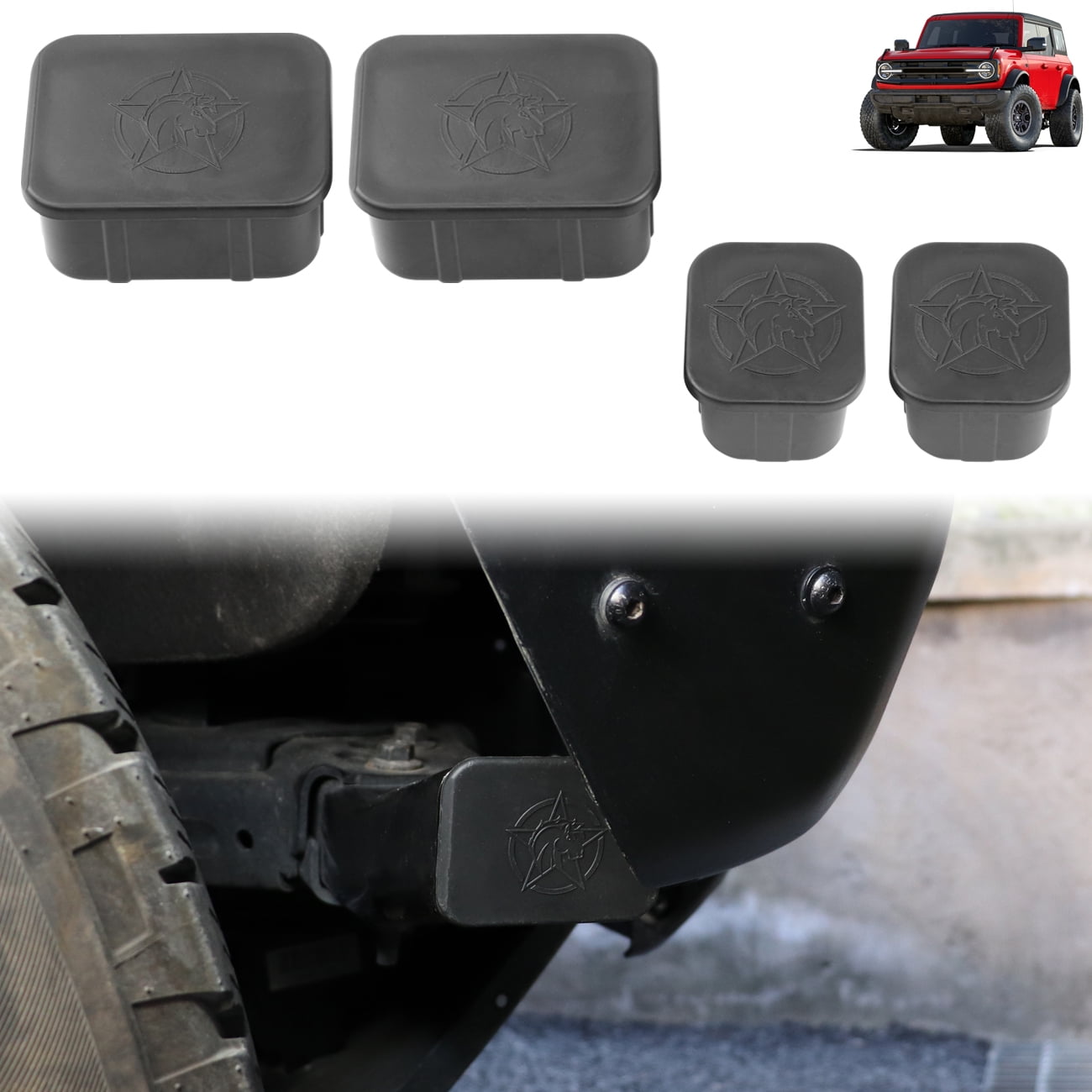 Front Bumper Plug Crash Bar End Caps Front Axle Plug Protection Cover ...