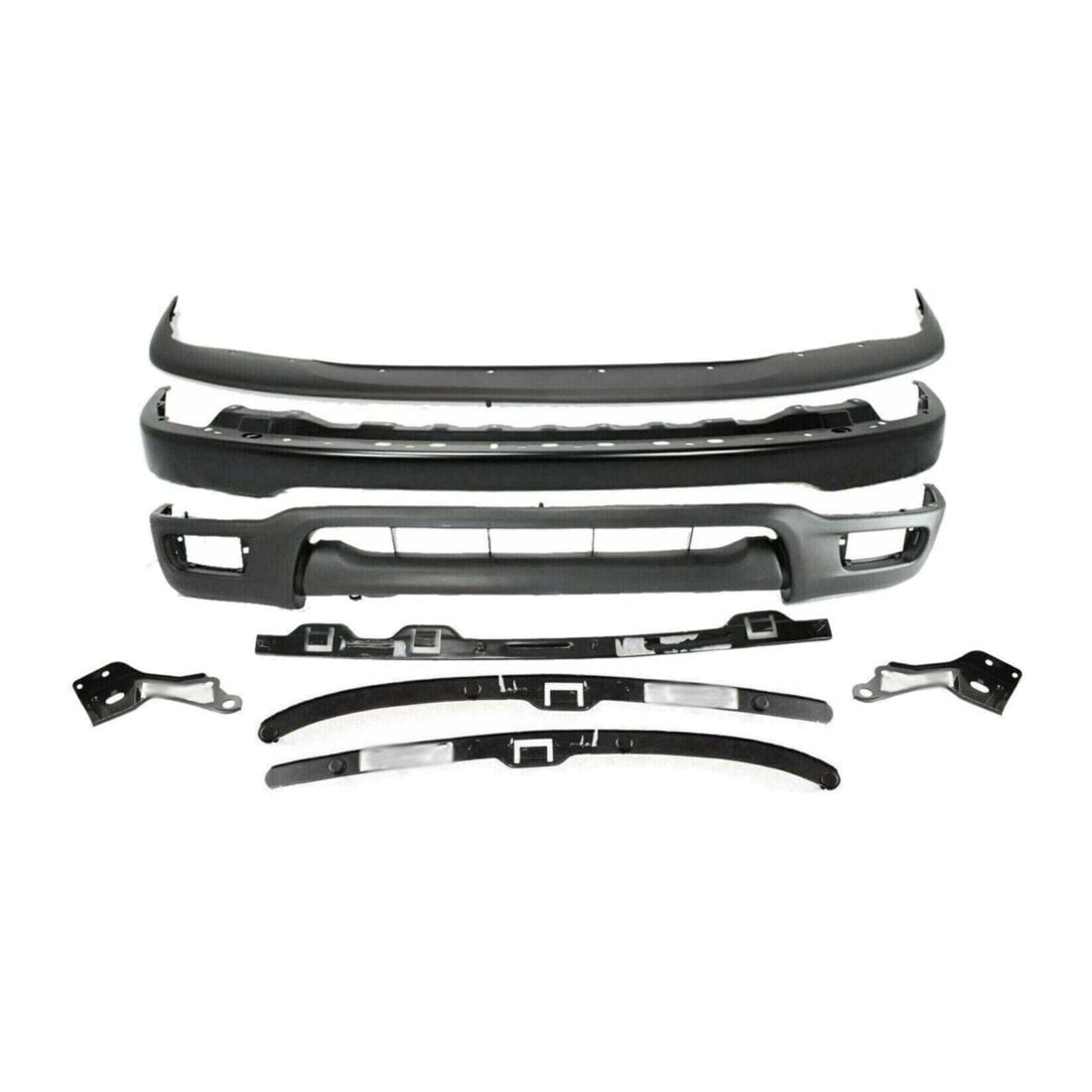 Front Bumper Primed Kit with Brackets and Retainer Pair for Tacoma 2001 ...