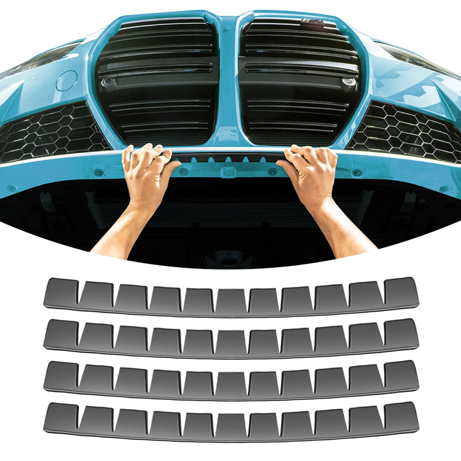 Front Bumper Scrape Guard KEF16 for Cars 4 Front Bumper Protector Ultra ...