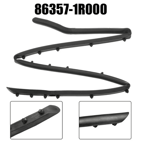 Front Bumper Shield Rubber Seal Strip For Hyundai Accent 2012-2017 ...