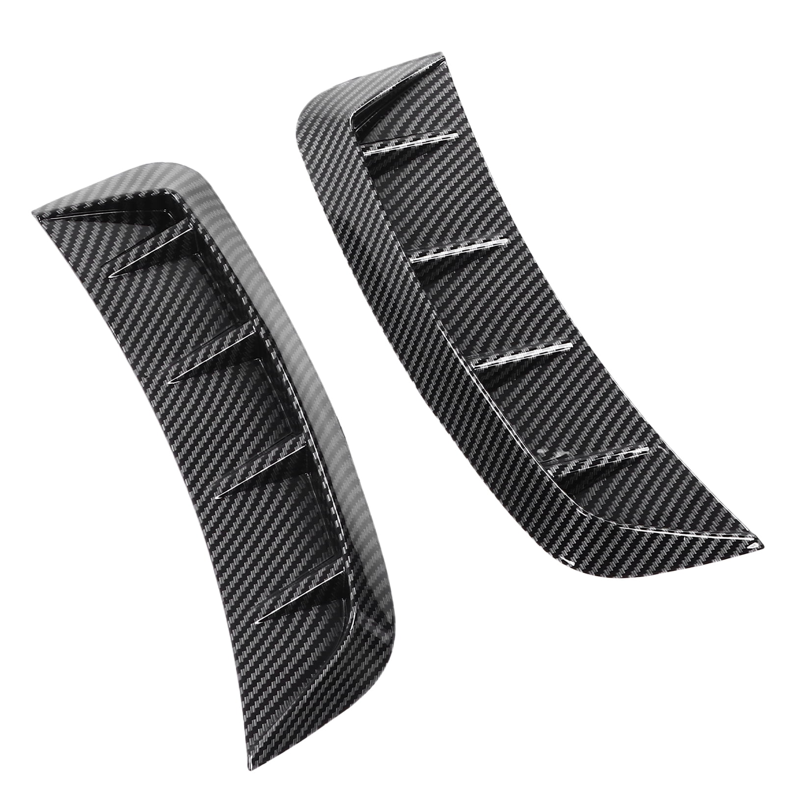 Front Bumper Side Marker Air Wing Vent Cover Trim Carbon Fiber Style ...
