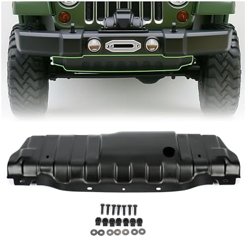 Front Bumper Skid Plate Compatible with 2007-2018 Jeep Wrangler Rubicon ...