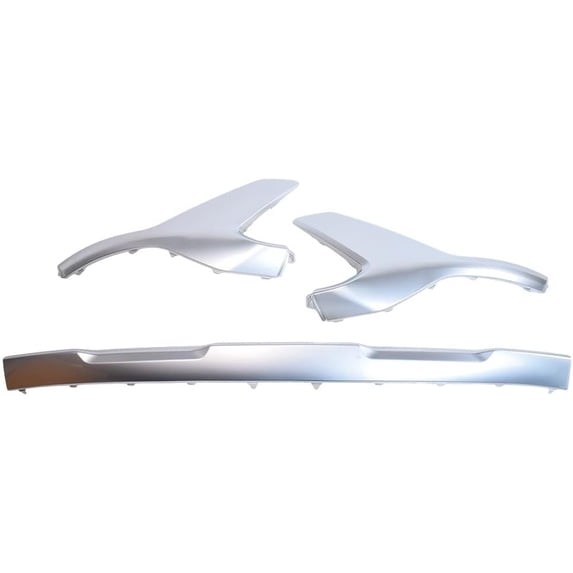 Front Bumper Skid Plate Molding Deflector Silver Replacement for ...
