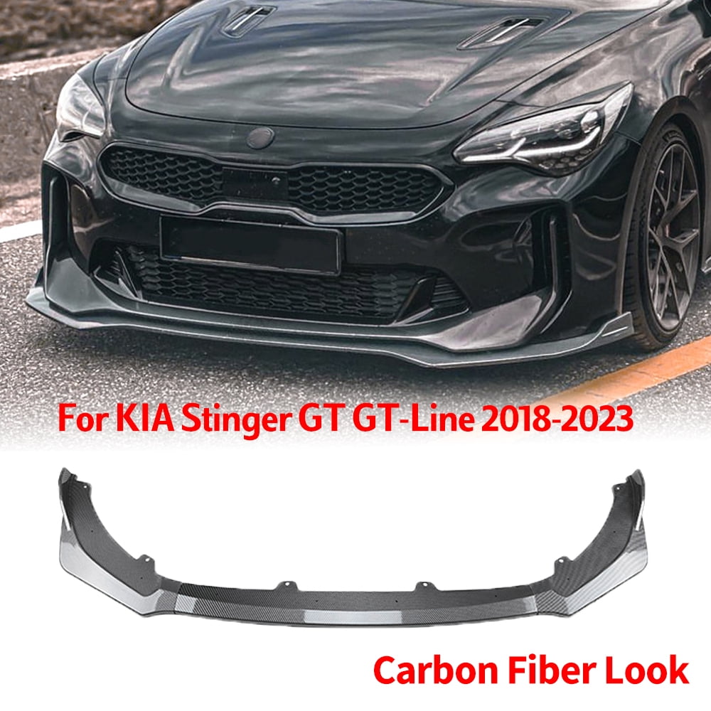 Front Bumper Splitter Lip for KIA Stinger GT, GT-Line 2018-2023, Chin Spoiler Air Dam 3PCS/Set ...