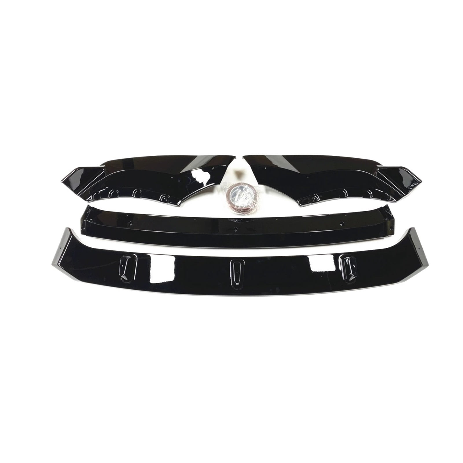 Front Bumper Spoiler Lip For BMW X5 G05 2019-2023 M Sport Glossy Black ...