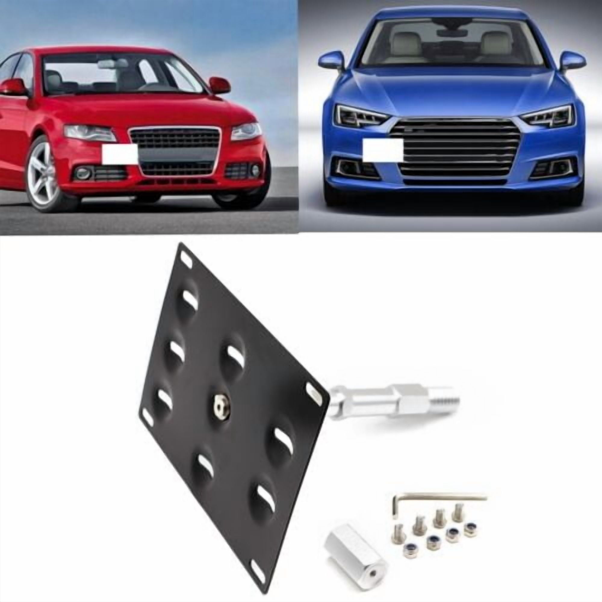 Front Bumper Tow Hook License Plate Mounting Bracket for Audi A4 S4 A5 ...