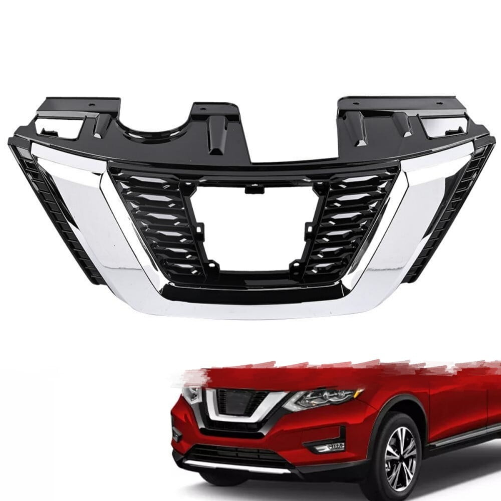 Front Bumper Upper Grille Chrome For Nissan Rogue 2017-2020 NI1200282 ...