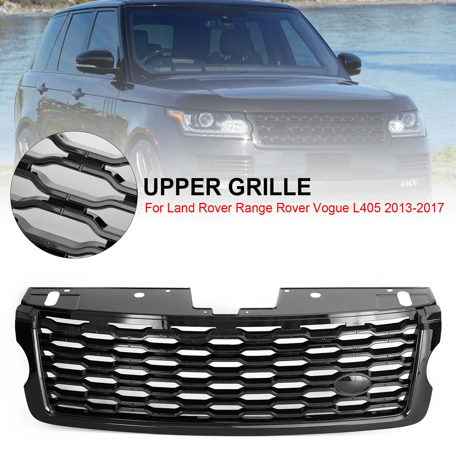 Front Bumper Upper Grille Grill Fit Land Rover Range Rover Vogue L405 ...