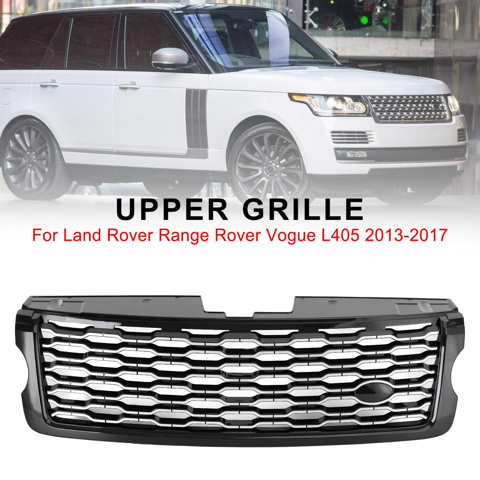 Front Bumper Upper Grille Grill Fit for Land Rover Range Rover Vogue ...