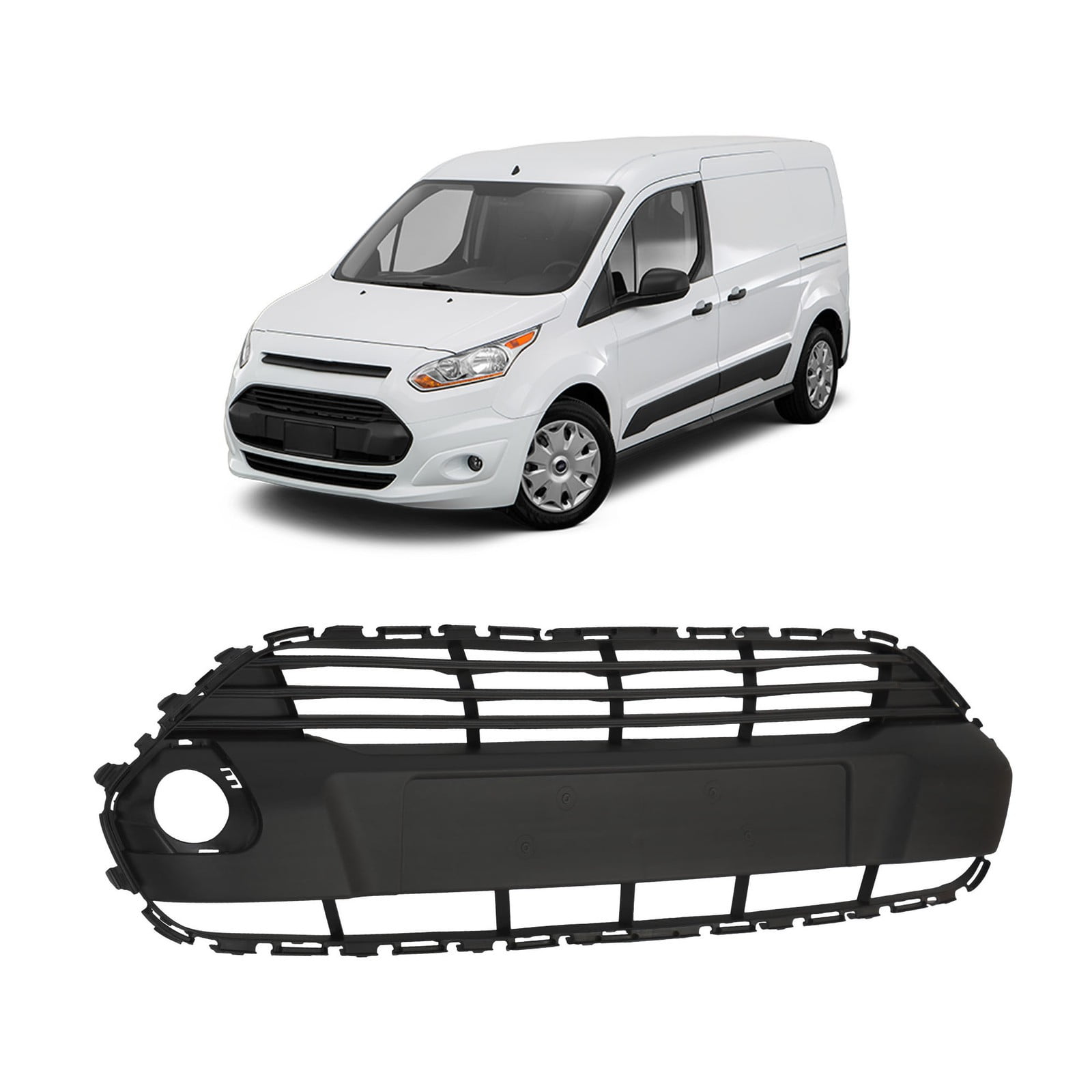 Front Bumper Upper Grille Mesh Plastic Grill For Ford Transit Connect ...
