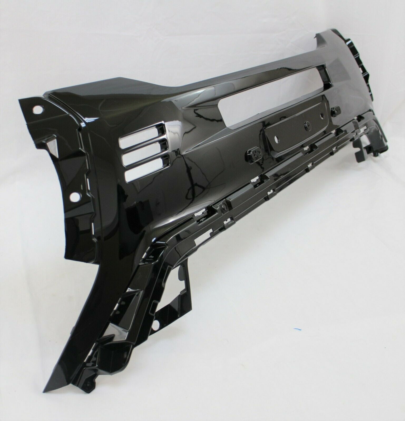 Front Bumper center grille panel plate insert trim black gloss fits ...