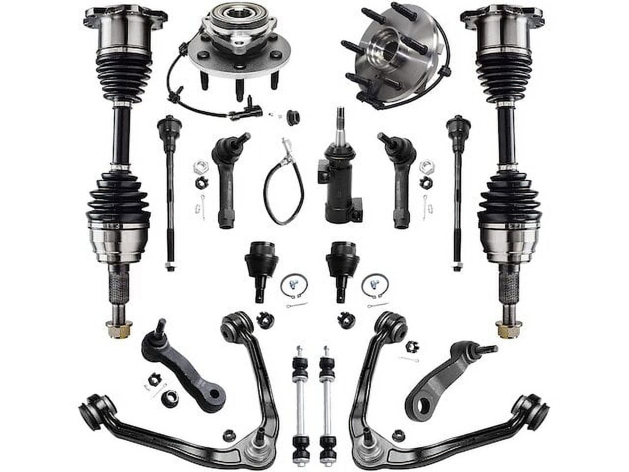 Front CV Axle Control Arm Ball Joint and Wheel Hub Bearing Sway Bar ...