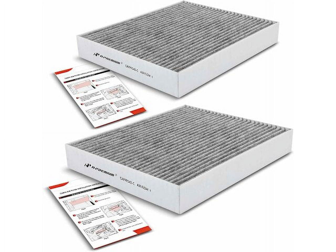 Front Cabin Air Filter Set 2 - Compatible with 2021 - 2023 Ford Mustang ...