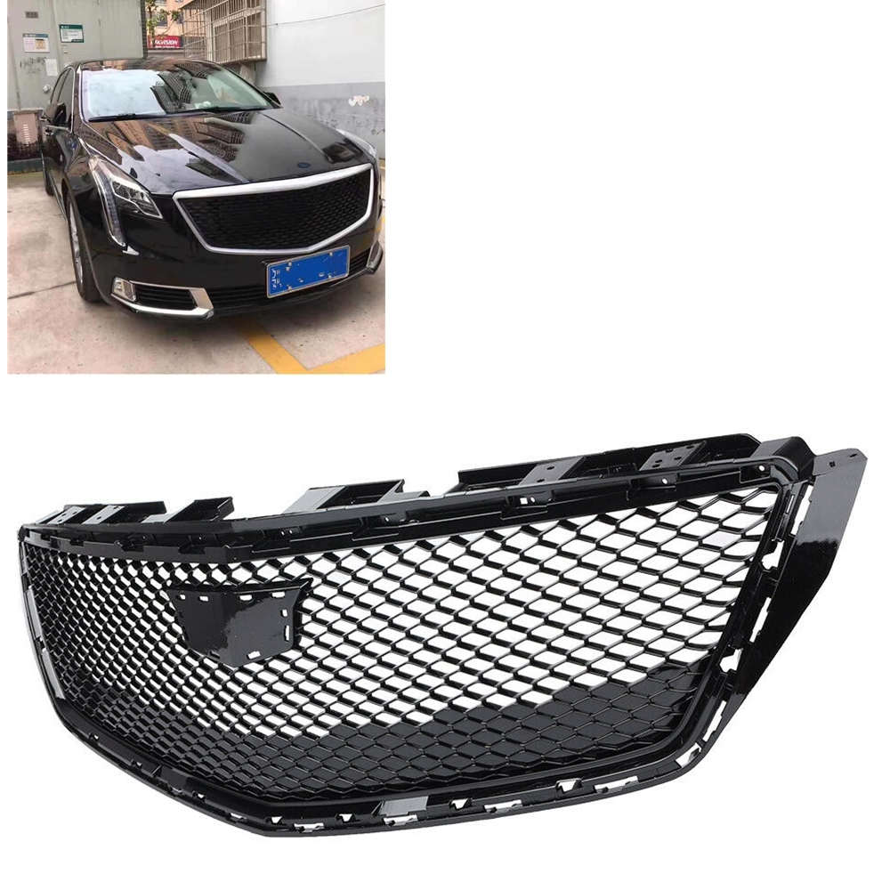 Cadillac XTS 2018-2019 Front Car Bumper Grille Grill, Black ABS Plastic ...