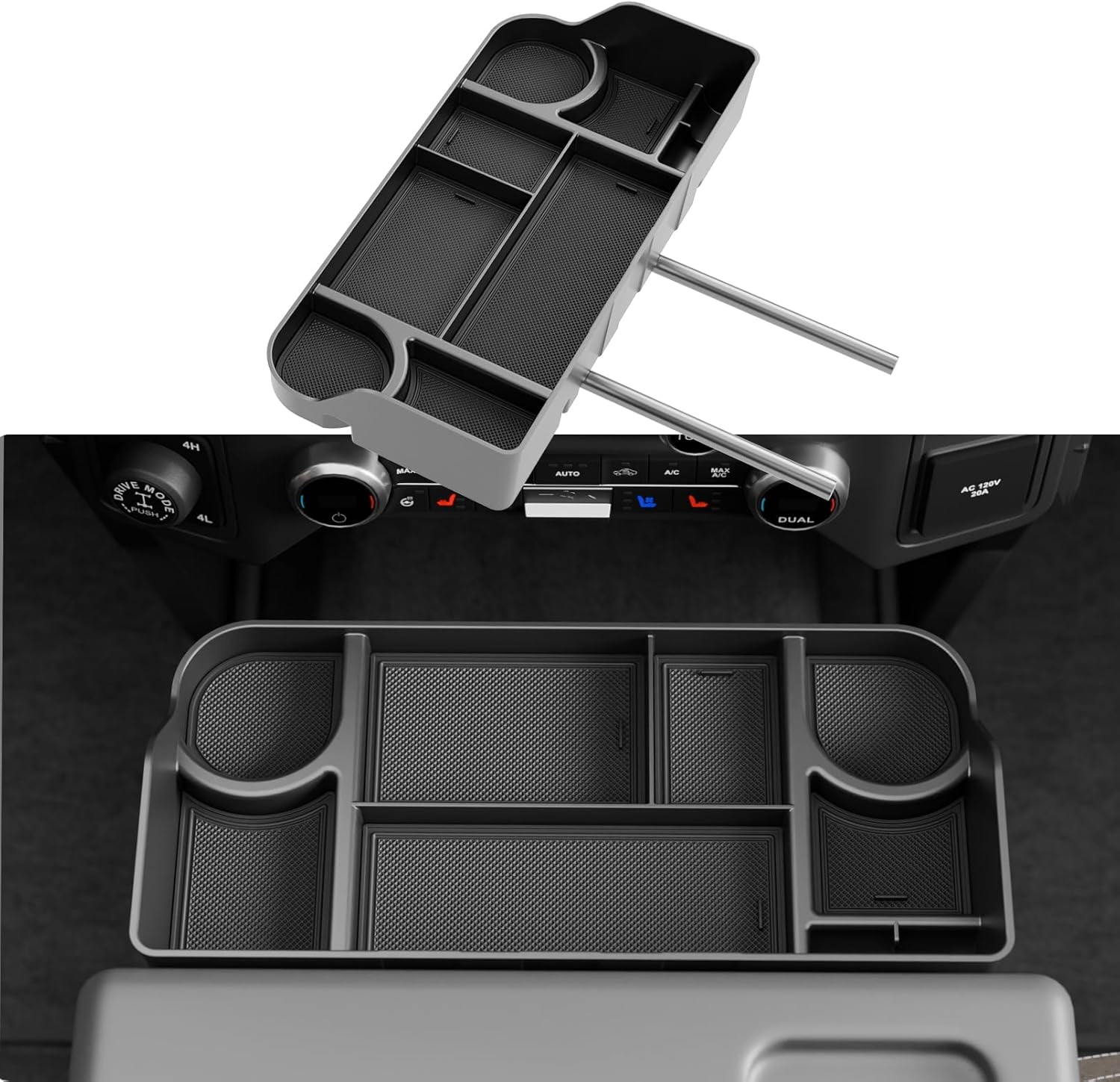 Front Center Seat Headrest Organizer Compatible with 2011-2025 Ford ...