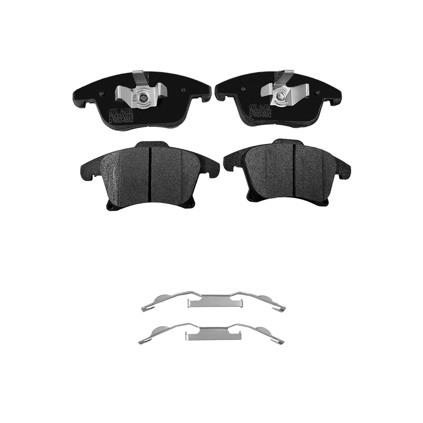 Front Ceramic Brake Pad Kit For 2019 2020 Ford Police Responder Hybrid ...