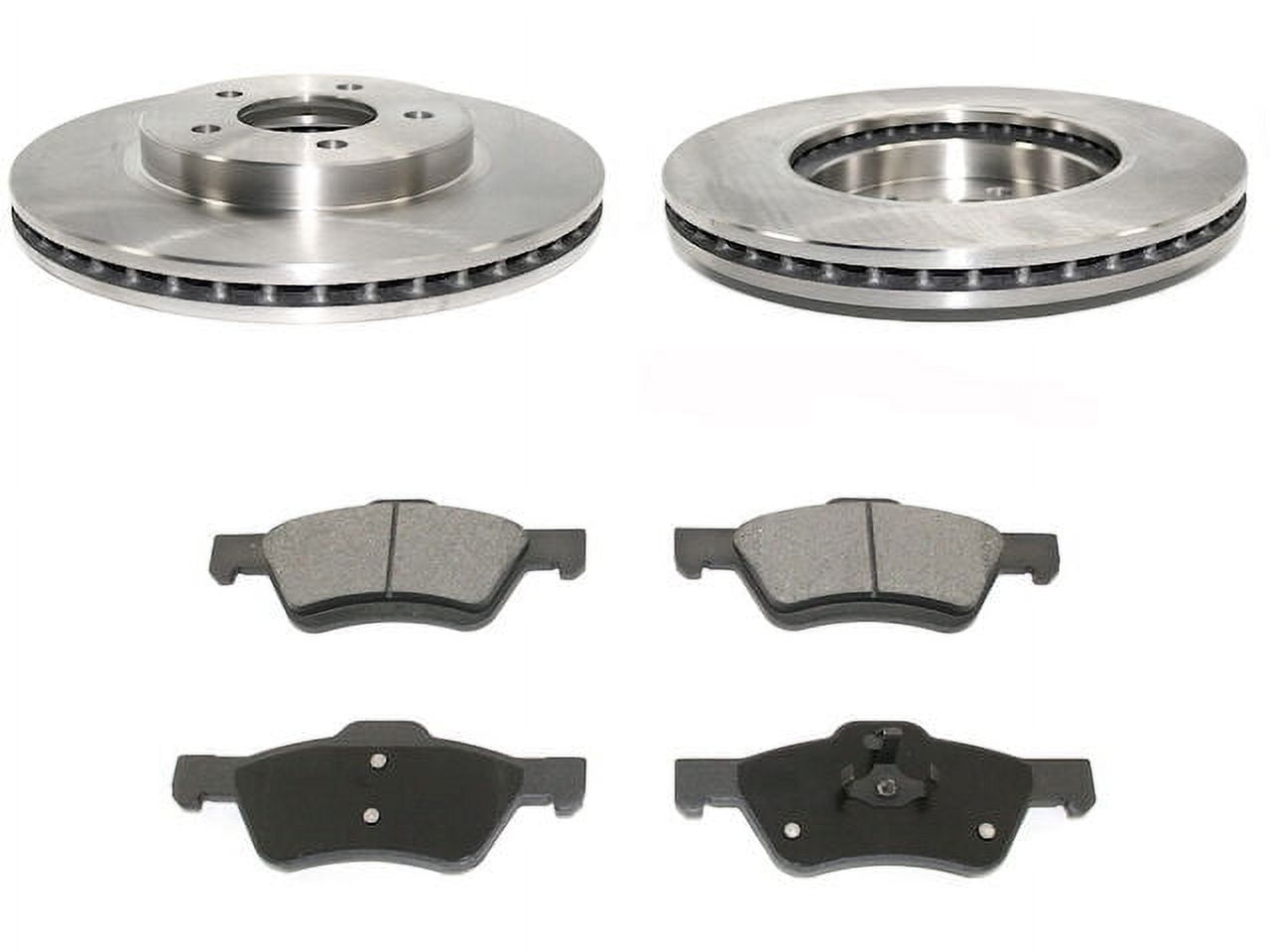 Front Ceramic Brake Pads and Rotor Kit - Compatible with 2005 - 2012 ...