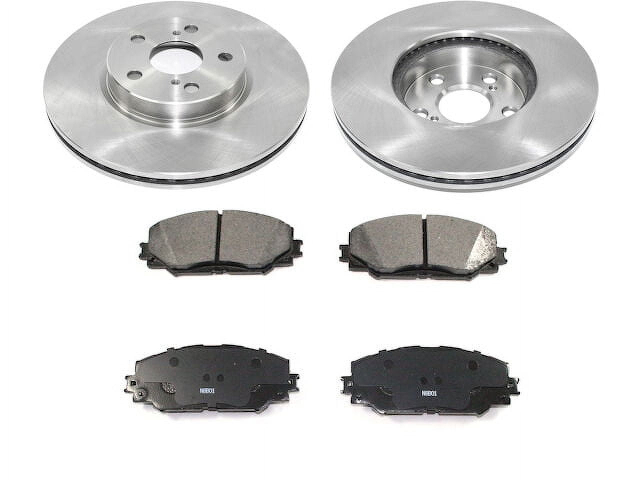 Front Ceramic Brake Pads and Rotor Kit - Compatible with 2009 - 2019 ...