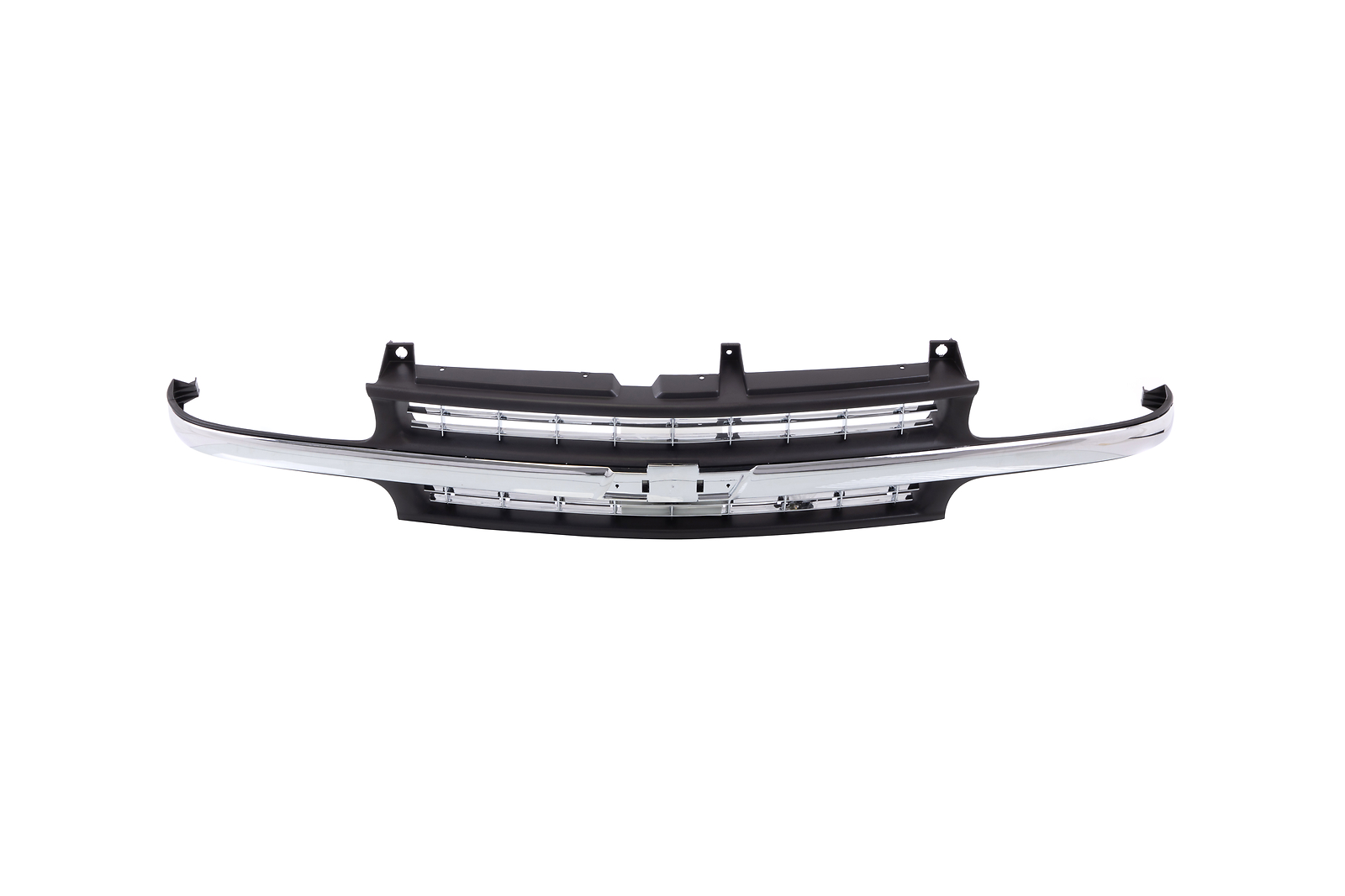 Front Chrome Black Grille For 99-02 Chevy Silverado 1500 Pickup Truck ...