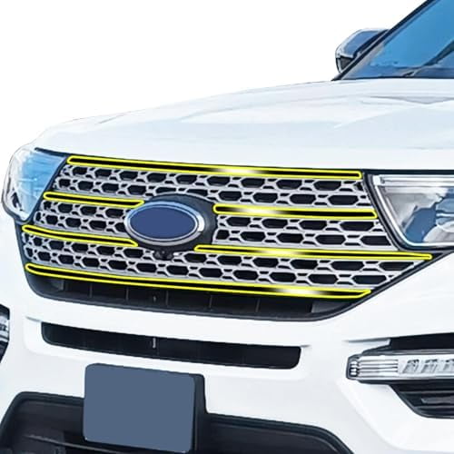 Front Chrome Delete Overlay Compatible with Ford Explorer 2020-2024 ...