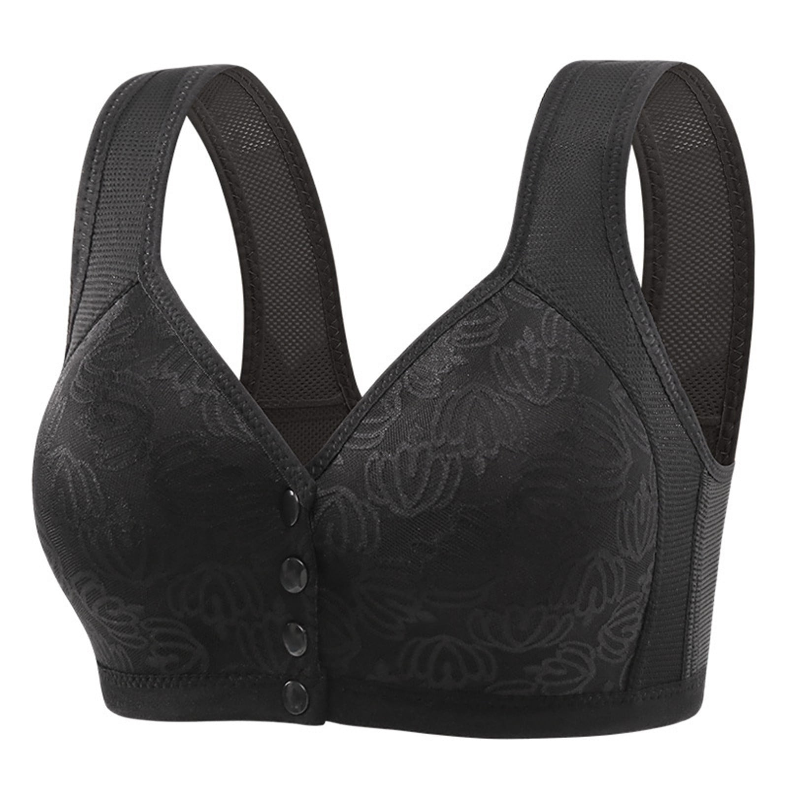 Front Clasp Bras for Women, Comdrip Daisy Bras for Seniors Older Women ...