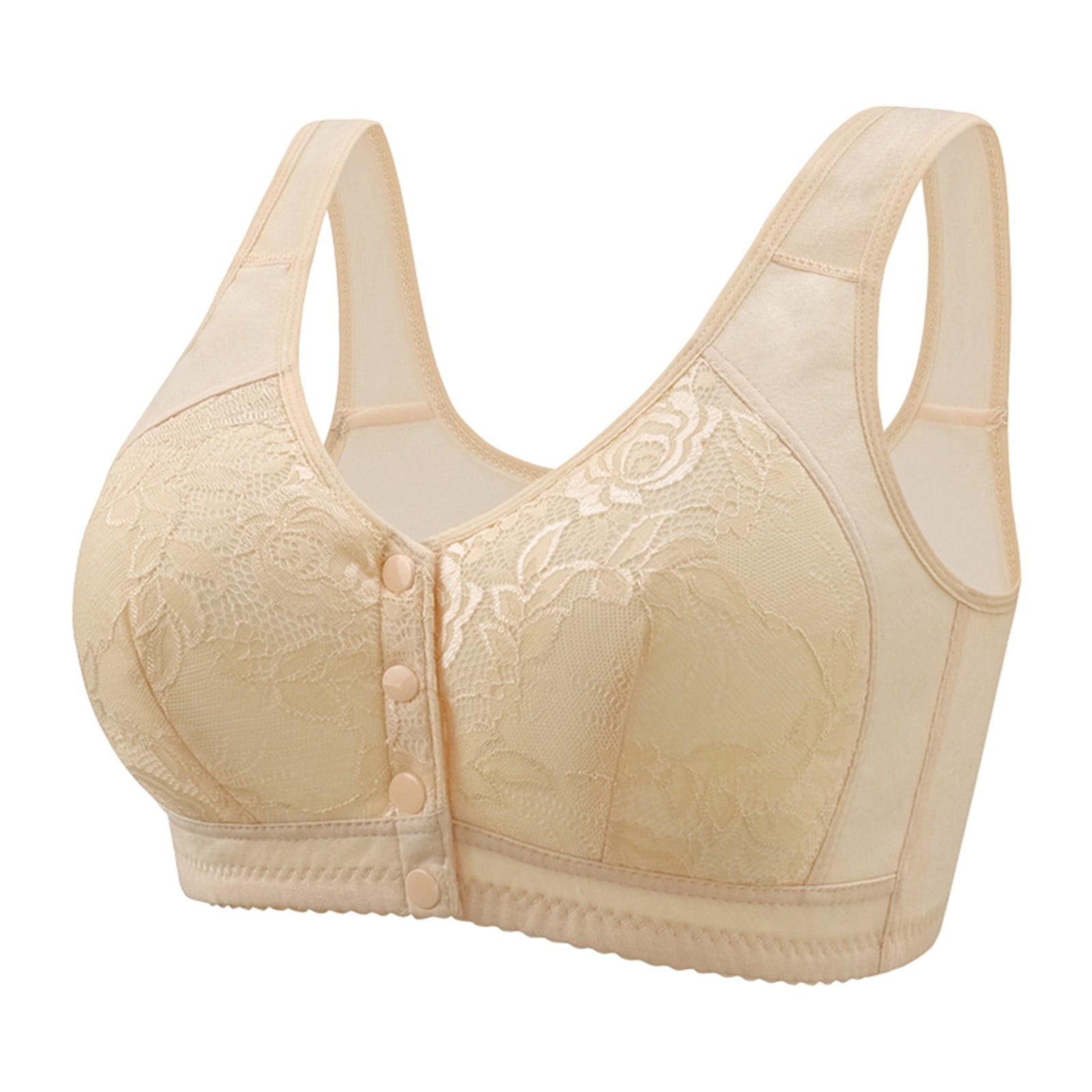 Front Close Bra Padded Wireless Bras for Women Bracieres Anchos De ...