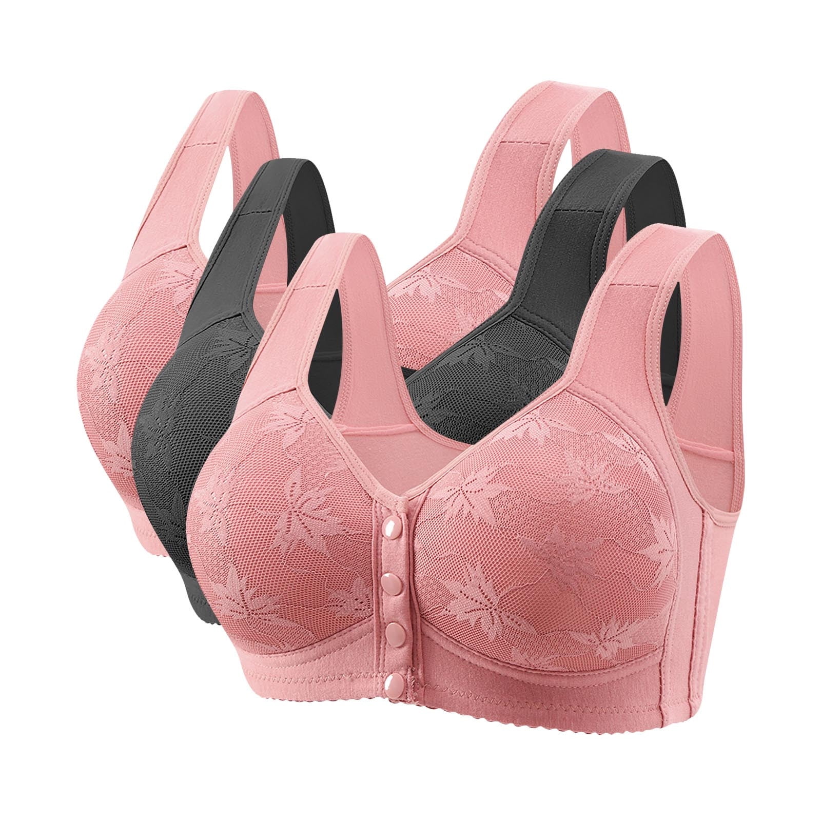 Front Close Bras for Women Women's Sexy Non Magnetic and Non Steel Ring ...