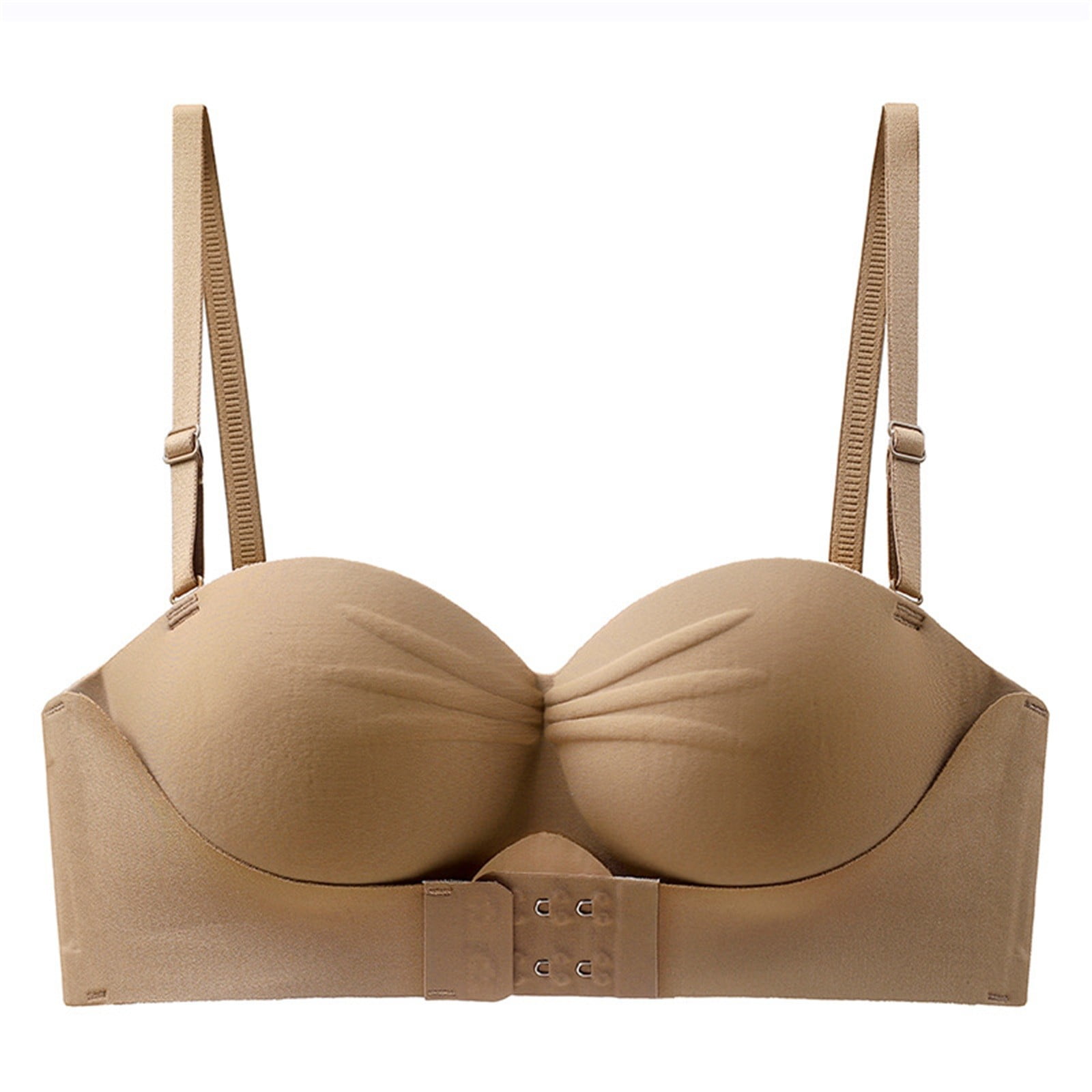 Front Closure Bra! Comdrip Women's Half Cup Detachable Strapless Bra ...