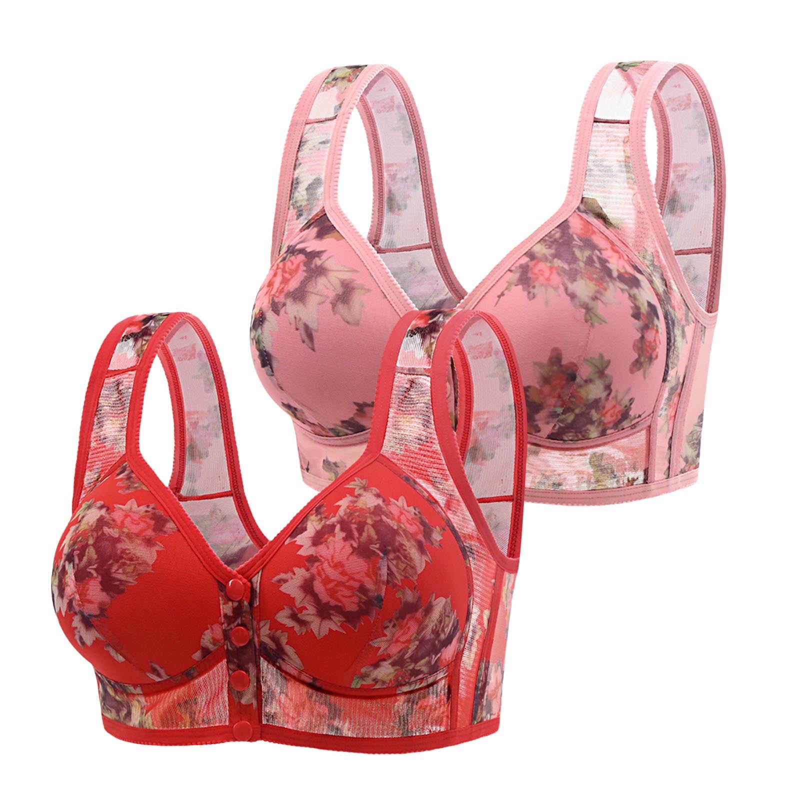 Front Closure Bras for Older Women Push Up Bras for Women Front Closure ...