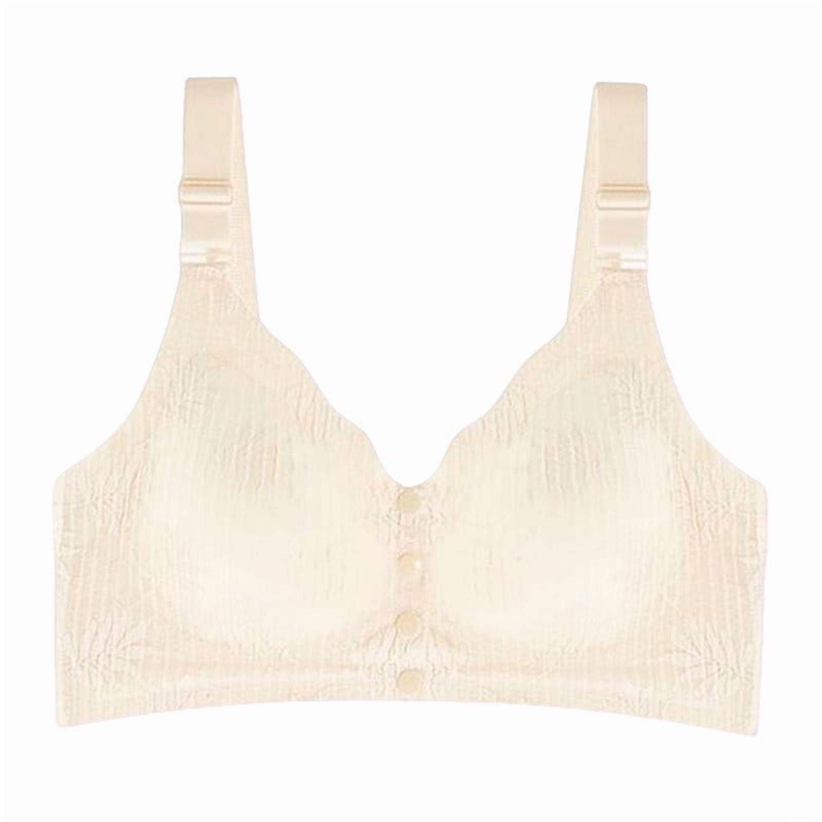 Front Closure Bras for Older Women, Full Cup Breathable Bralette ...