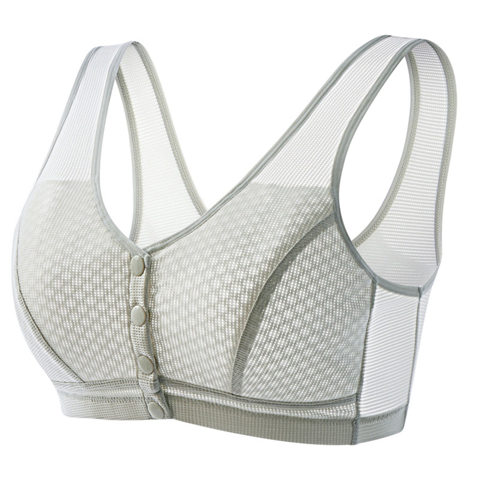 Front Closure Cooling Bra for Women, Breathable Wireless Comfort Bra ...