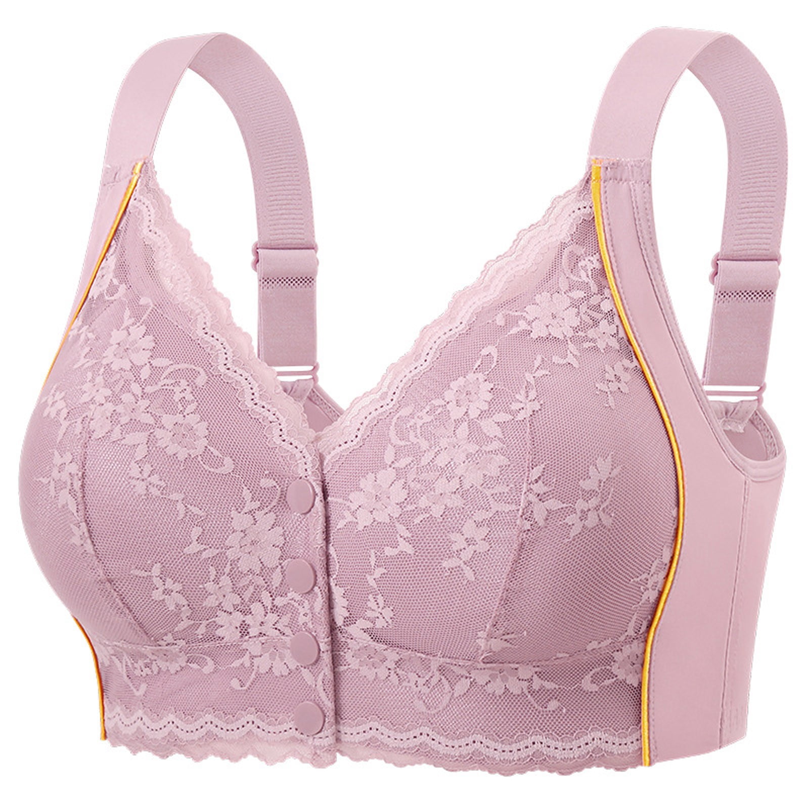 Front Closure Lace Underwire Bra for Everyday Comfort with Adjustable ...