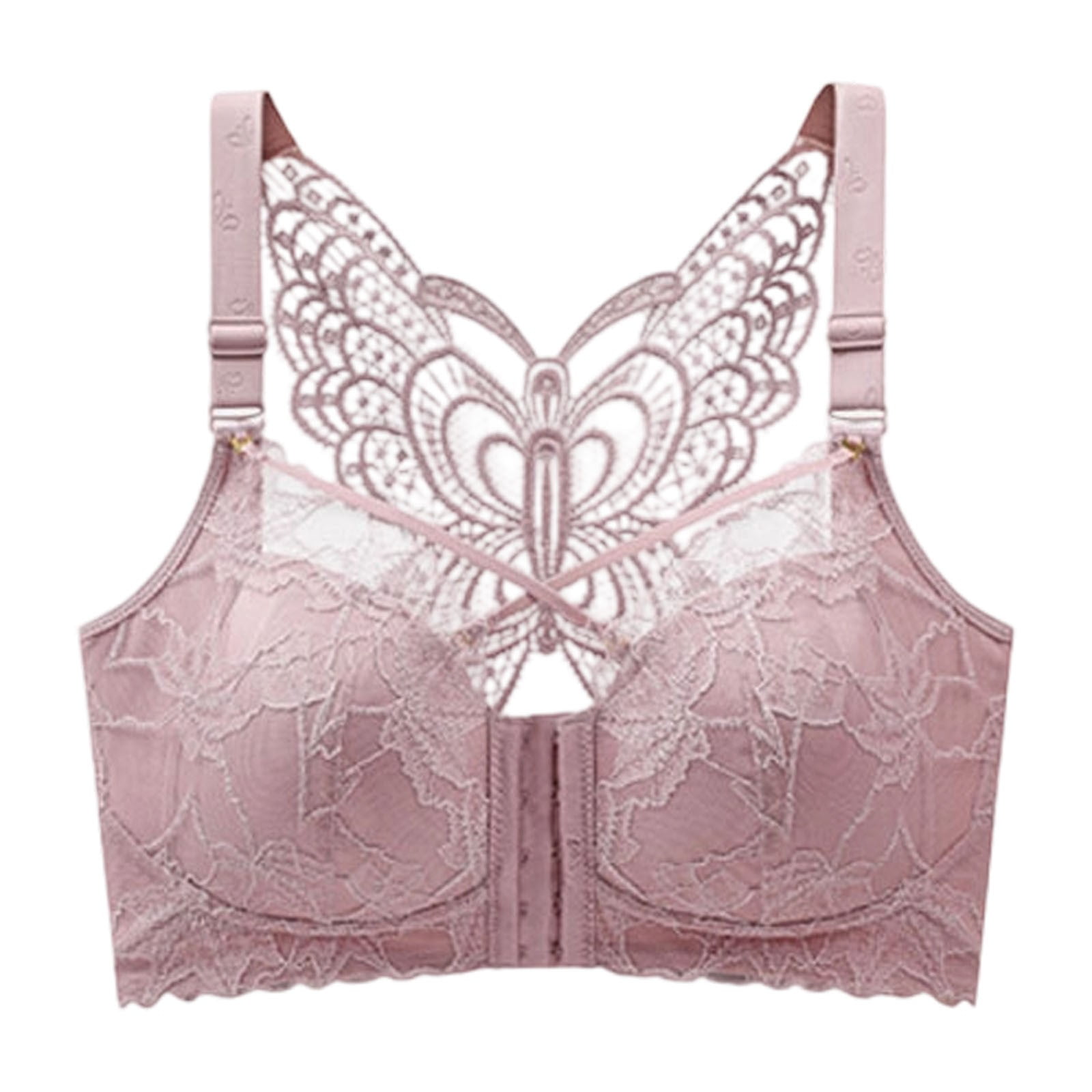 Front Closure Minimizer Bra for Women Plus Size – Wireless Full ...