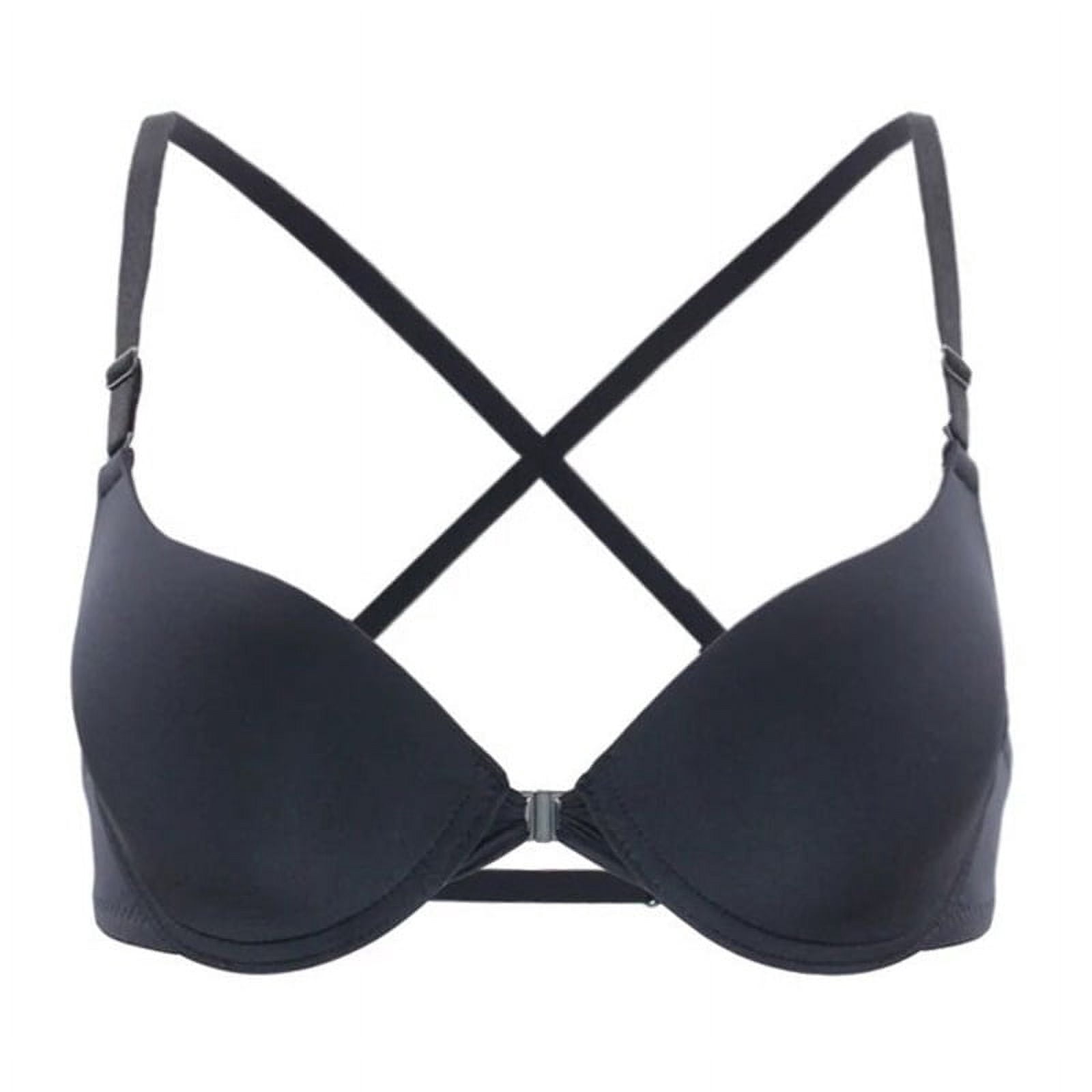 Front Closure Thin Cup Sexy Push Up Bra Candy Color Underwear Plus ABC ...