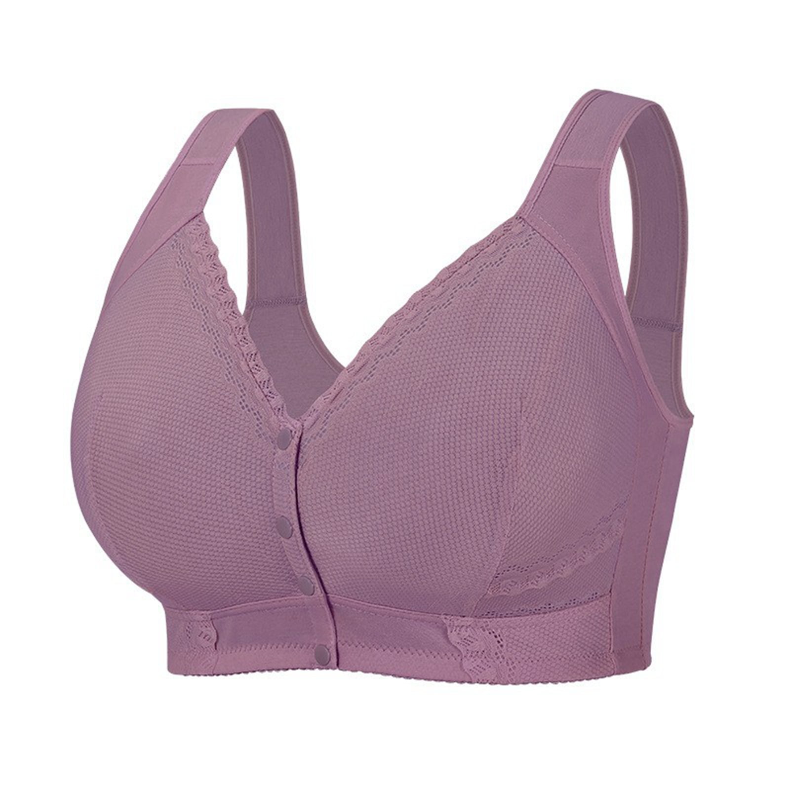 Front Closure Wireless Bras for Women Full Coverage No Underwire ...