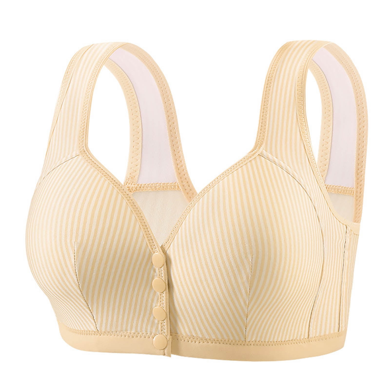 Front Closures Seamless Bralettes, Soft Push up Wireless Daily Bralette ...