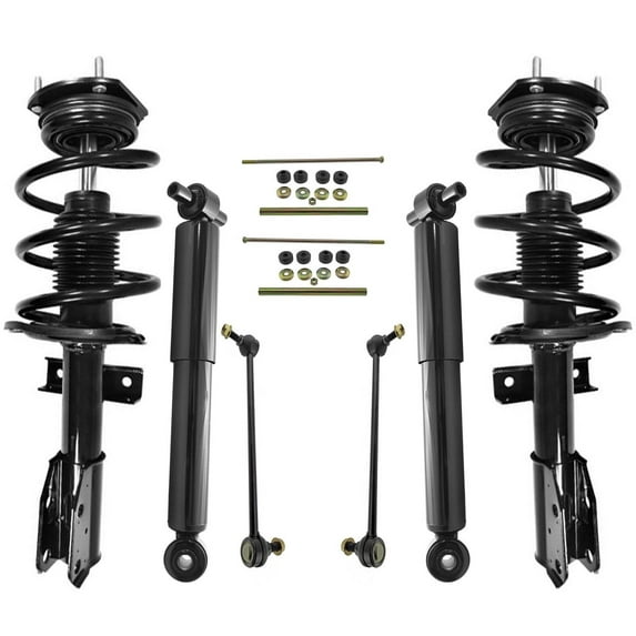 Front Coil Spring Struts Rear Shocks Sway Bar Links Fits For 09-12 GM ...