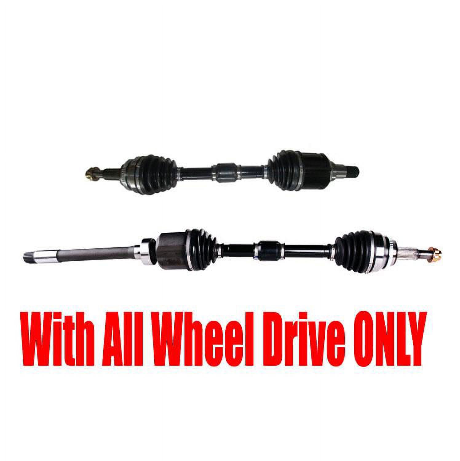 Front Complete Cv Shaft Axles for Toyota Venza All Wheel Drive 2009 ...
