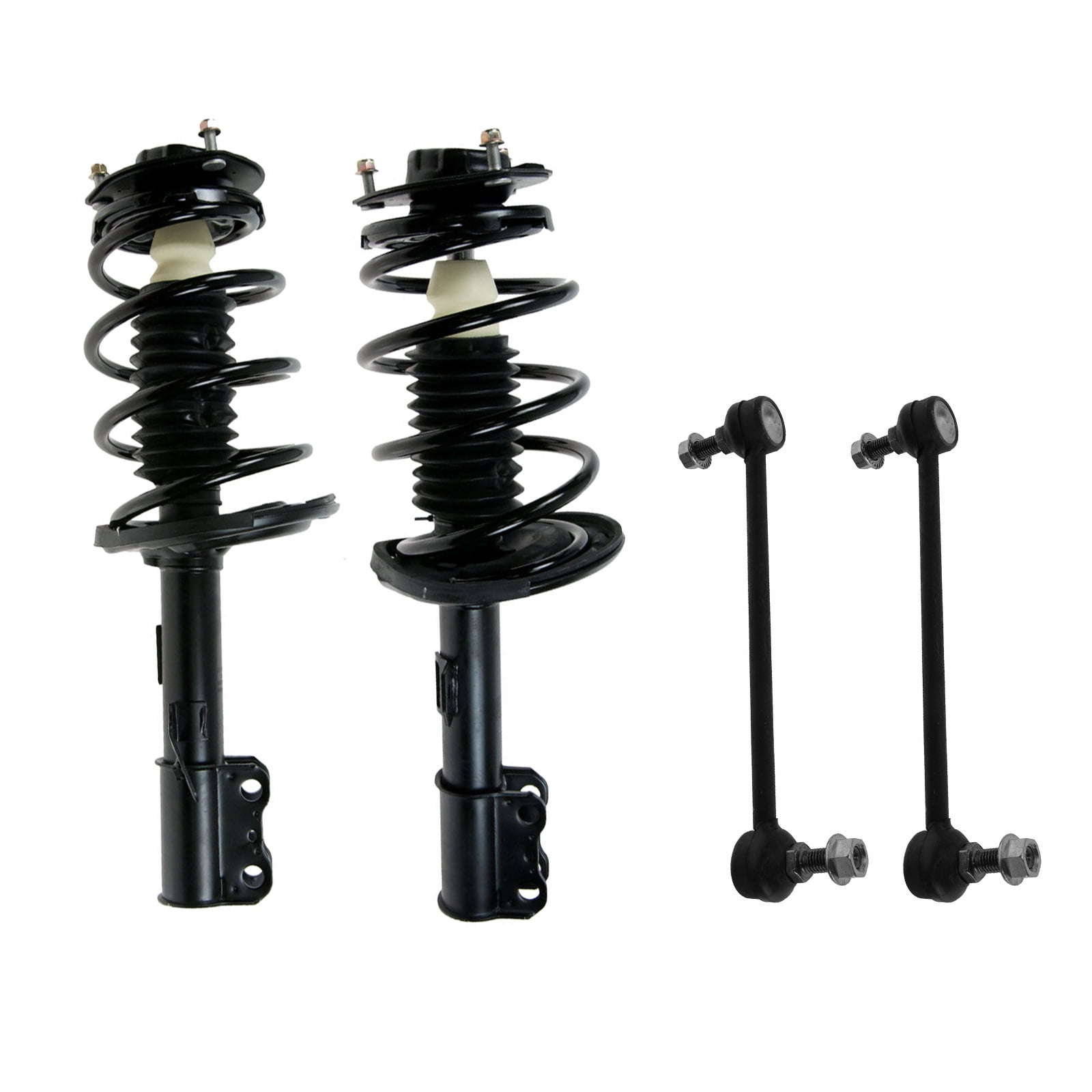 Front Complete Quick Loaded Strut Spring Assembly Sway Bar Link Kit Set ...