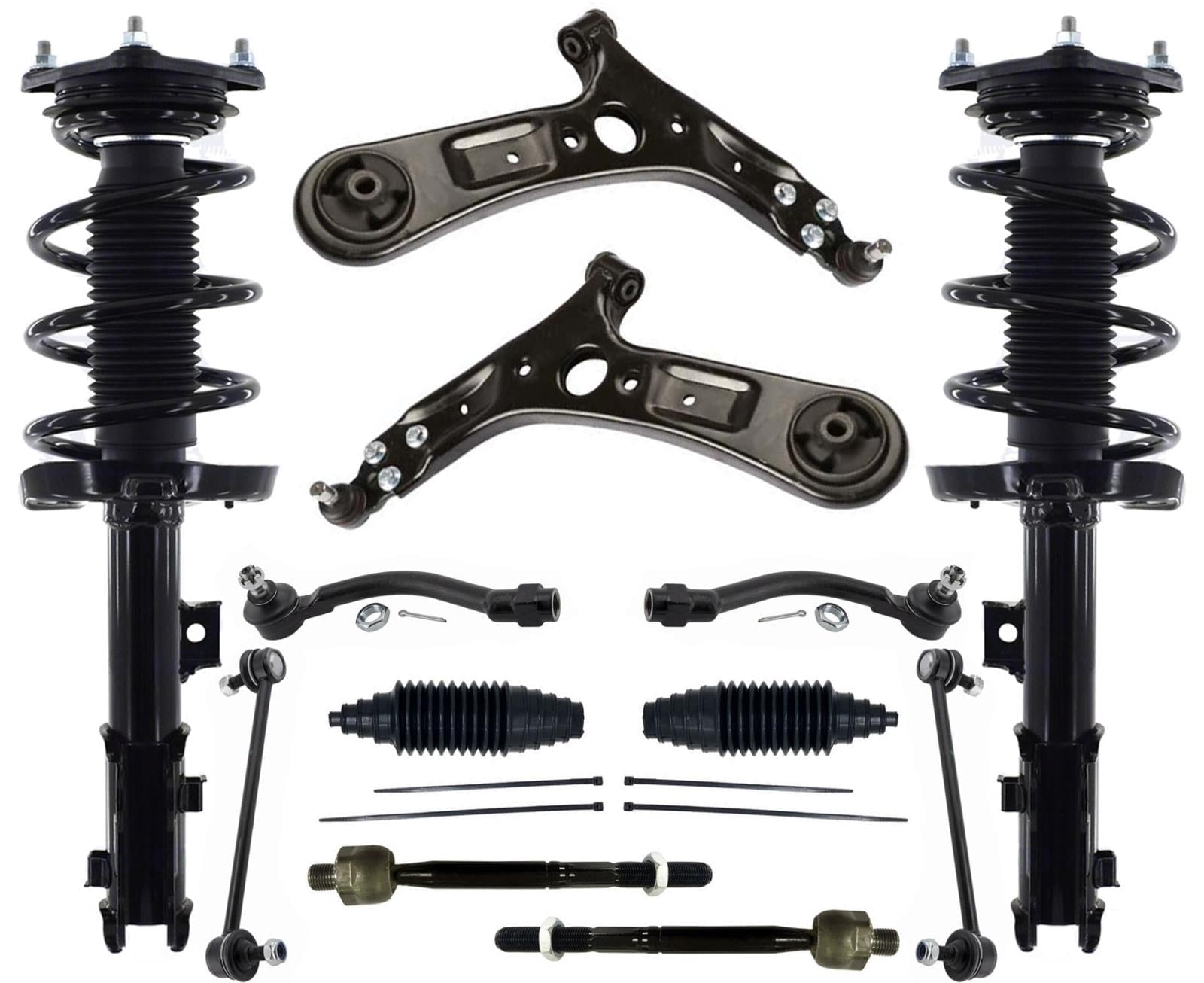 Front Complete Struts Lower Control Arms Tie Rods & Links For Kia Soul ...